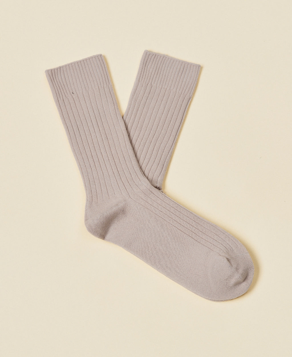 Women's Organic Cotton Ribbed Socks Journal - Light Beige – Somatchi
